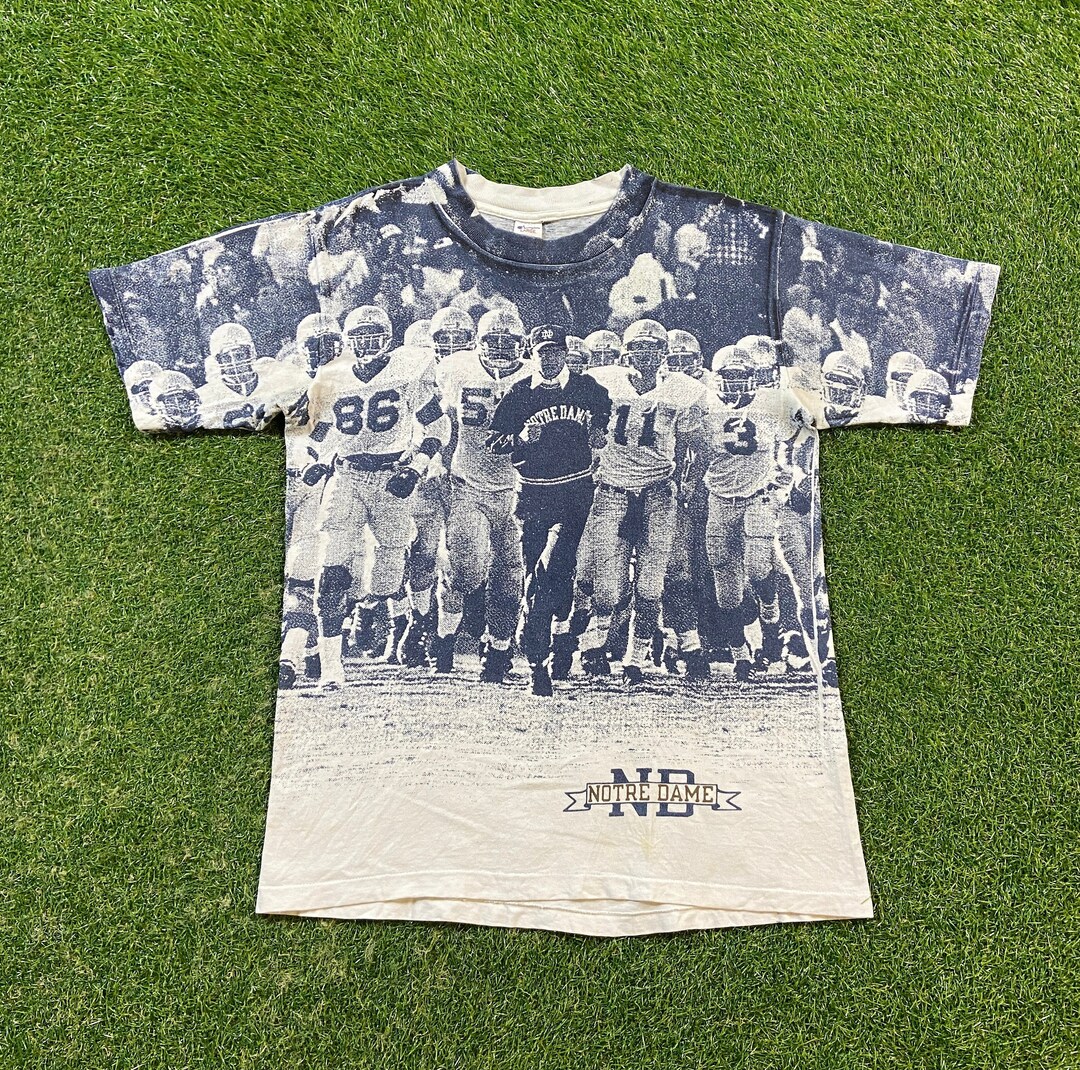 Vintage University of Notre Dame T Shirt Tee Champion Made USA Large L ...