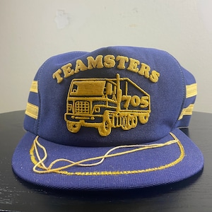 Vintage Teamsters Snapback Hat Made USA OSFA Truckers Shipping Classic ...