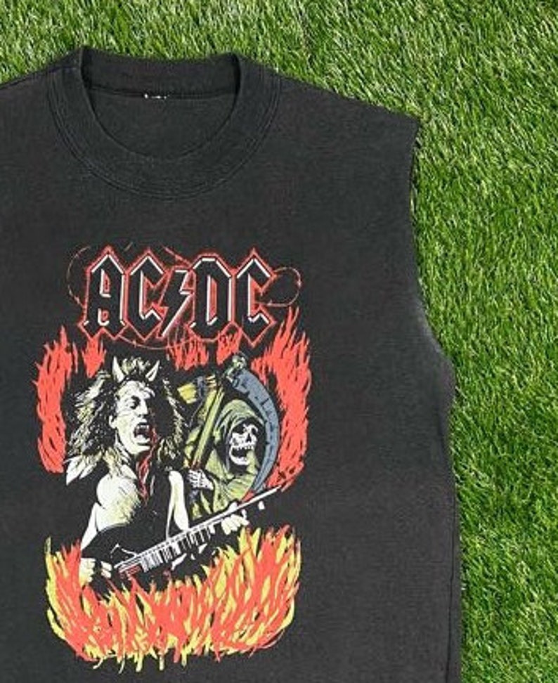 Vintage AC DC T Shirt Rock Band Tee Size Medium M 1980s 80s - Etsy