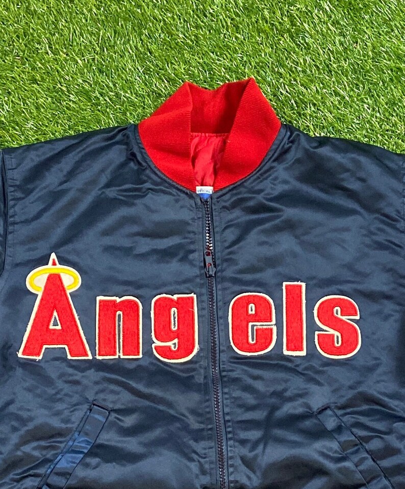 Vintage Anaheim Angels Varsity Satin Jacket Starter Size Small S MLB ...
