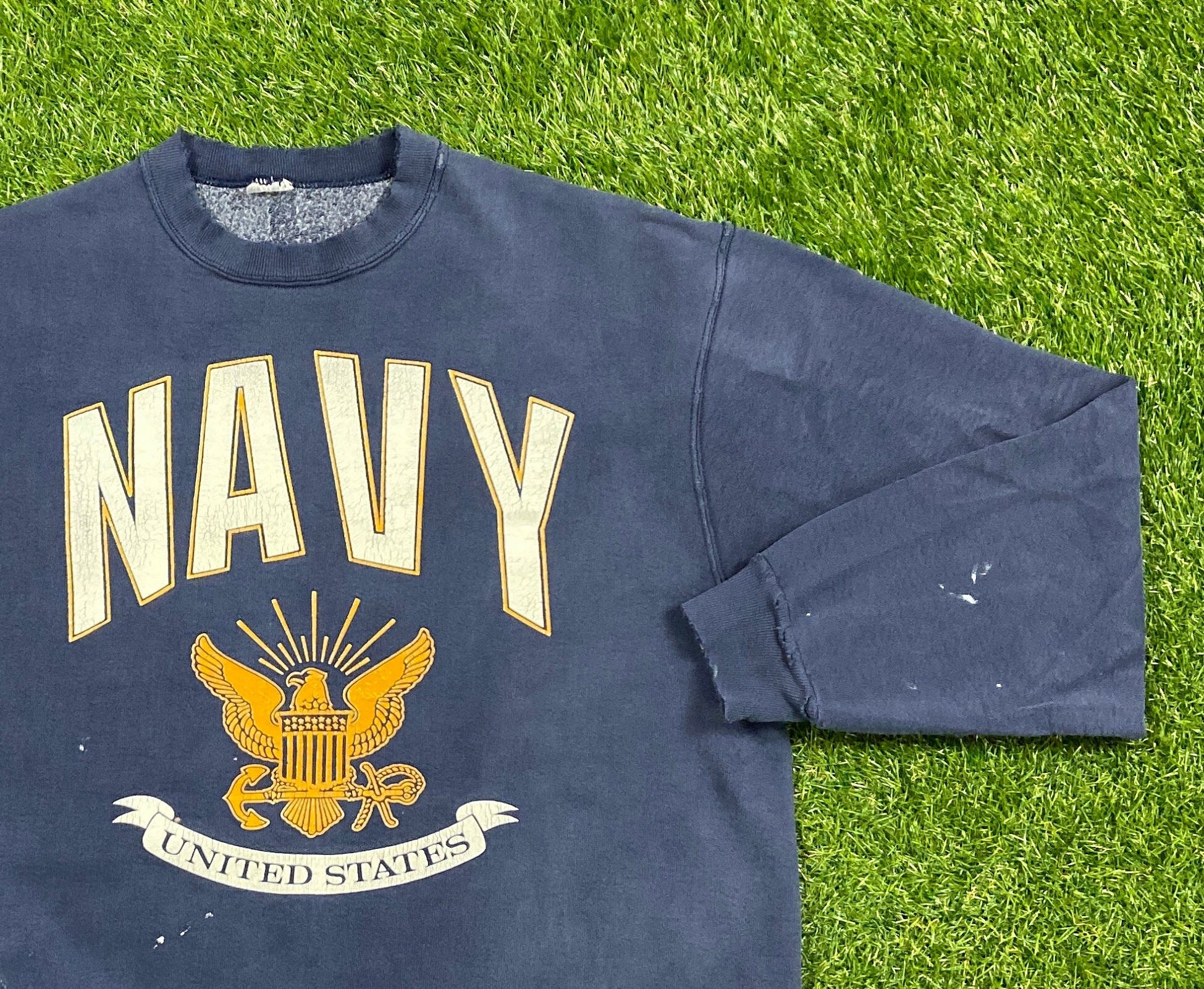 Vintage United States Navy Crewneck Sweatshirt Size Large L | Etsy