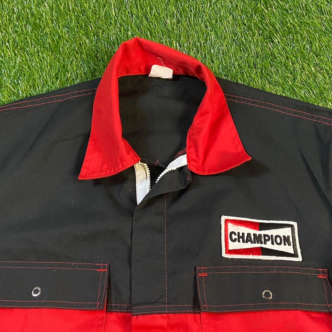 Vintage Champion Race Track Suit Size Large L NASCAR Pit Crew Suit All ...