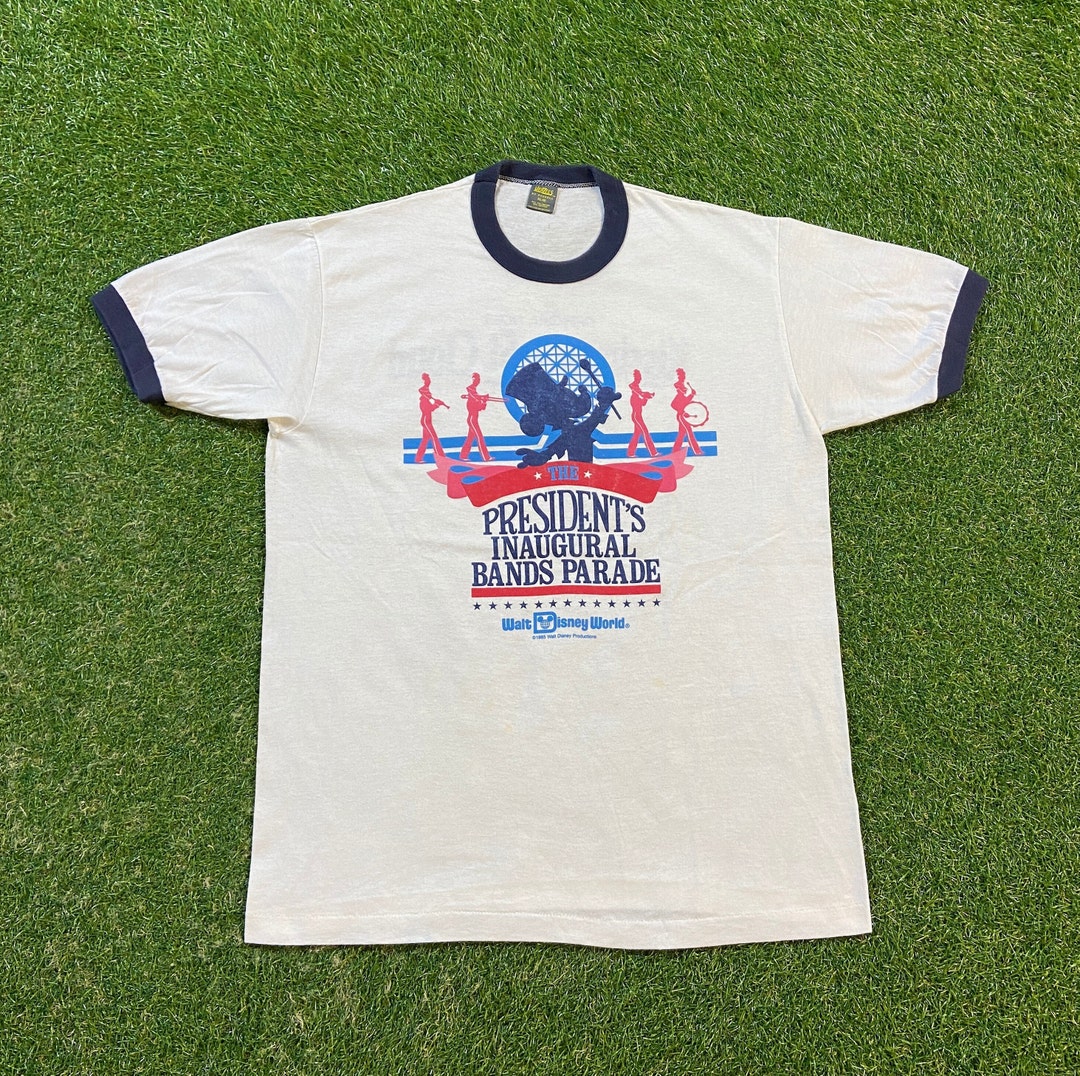 Vintage Presidents Inaugural Bands Parade T Shirt Tee Made USA Size ...