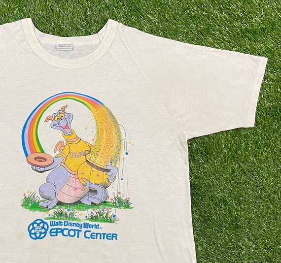 Figment Epcot Center T-Shirt Walt Disney Productions Vintage Yellow Men ...