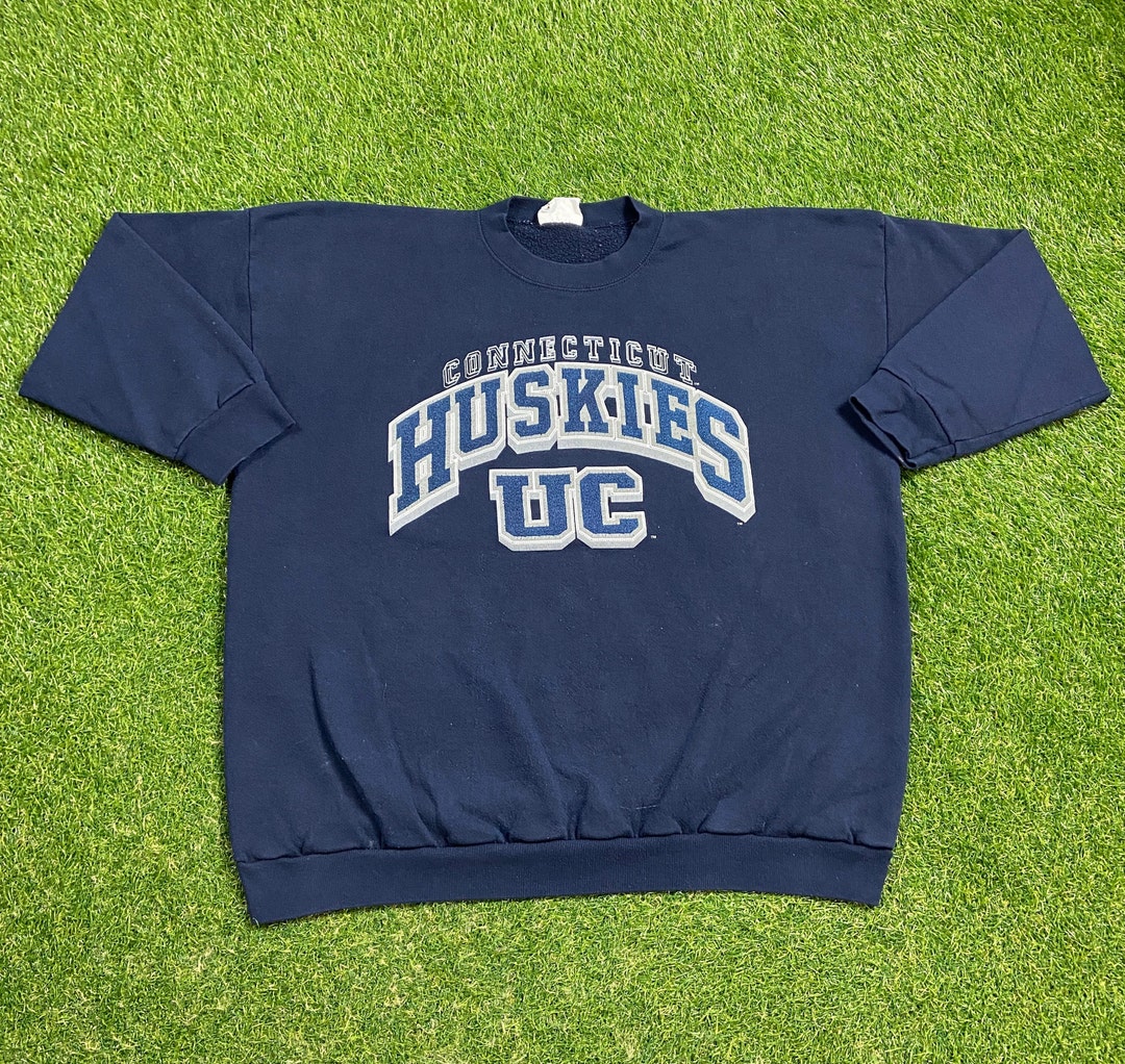 Vintage University of Connecticut Huskies UCONN Crewneck Sweatshirt ...