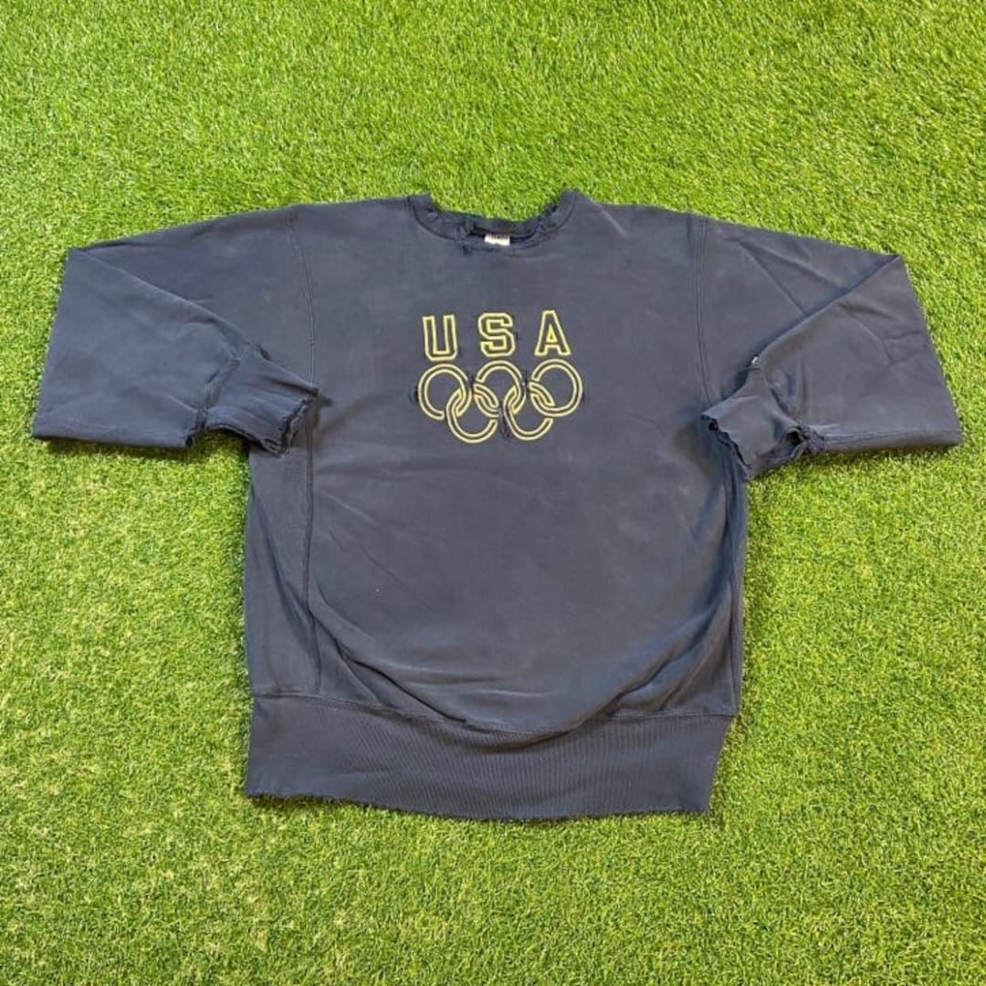 Vintage Olympic USA Reverse Weave Crewneck Sweatshirt Xtra Large XL ...