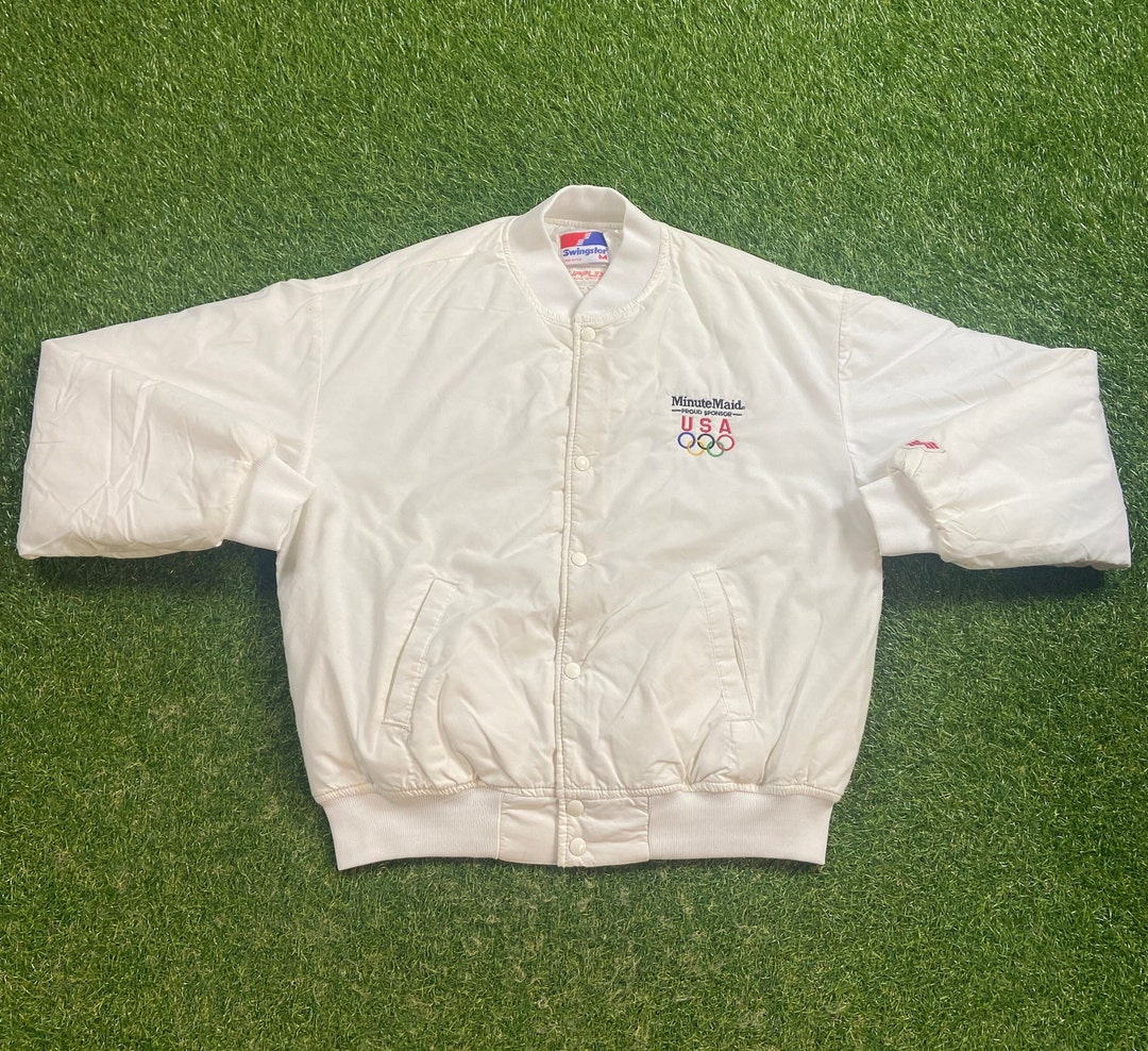 Vintage USA Olympics Bomber Jacket Made USA Size Medium M Team USA ...
