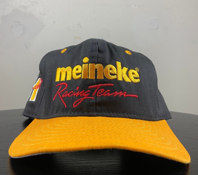 Vintage Meineke Racing Team Snapback Hat Ajd Made USA OSFA Car | Etsy