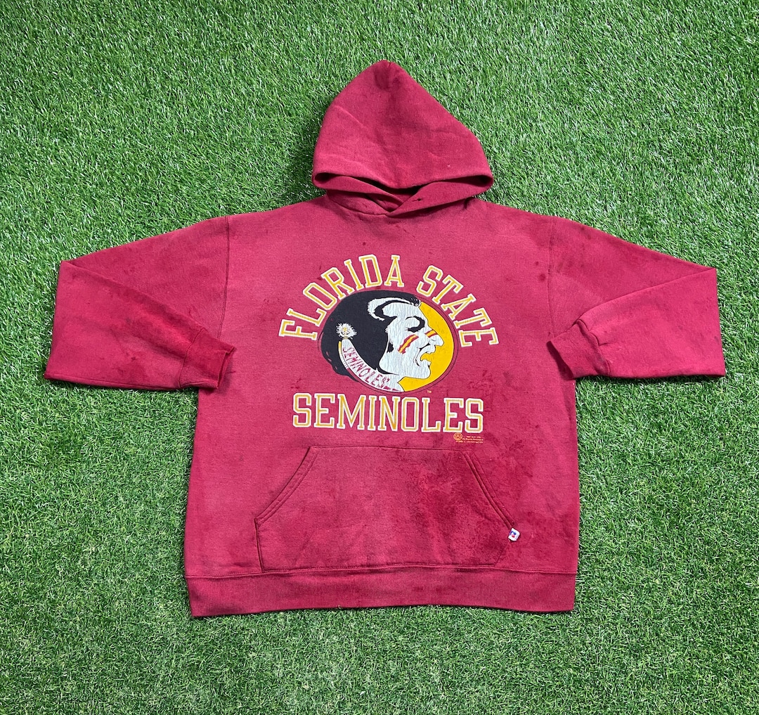 Vintage Florida State University Seminoles Hoodie Sweatshirt Made USA ...
