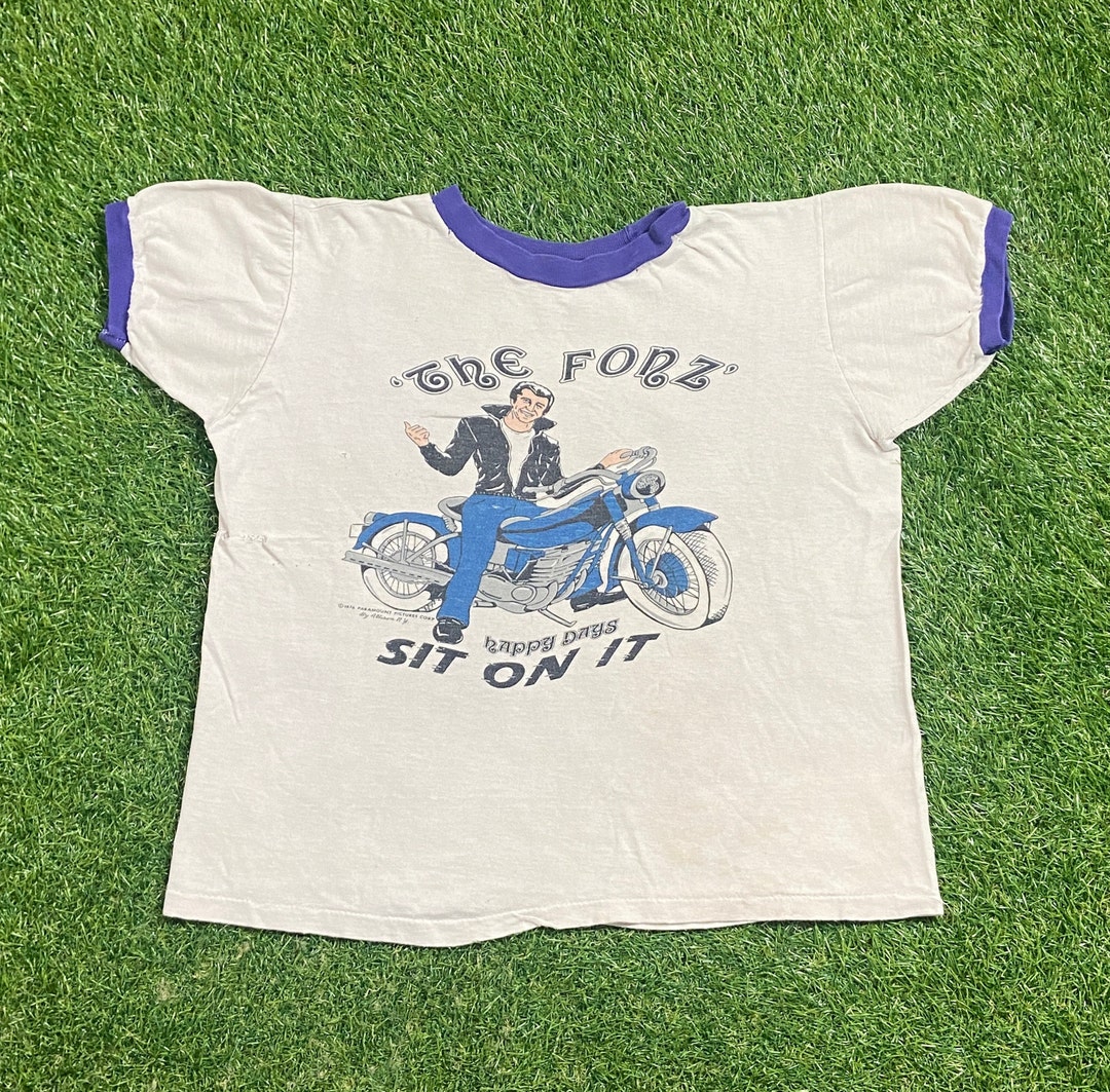 Vintage the Fonz T Shirt Tee Size Xtra Small Happy Days American Sitcom NBC Television TV Show ...