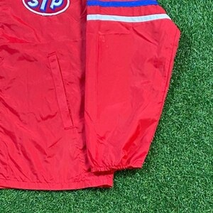 Vintage STP Windbreaker Jacket Size Medium M Scientifically Treated Petroleum Pennzoil Oil Gas ...