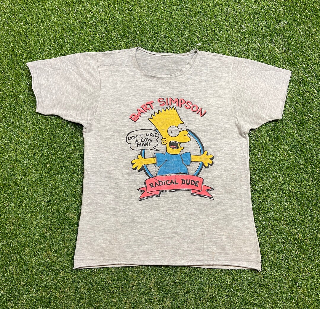 Vintage Bart Simpson T Shirt Tee the Simpsons Size Small S 1980s 90s ...