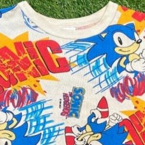 Rare Vintage Sonic the Hedgehog T Shirt Tee Made USA Youth Medium ...
