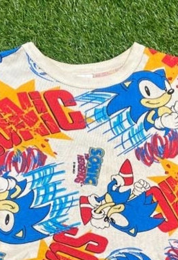 Rare Vintage Sonic the Hedgehog T Shirt Tee Made USA … - Gem