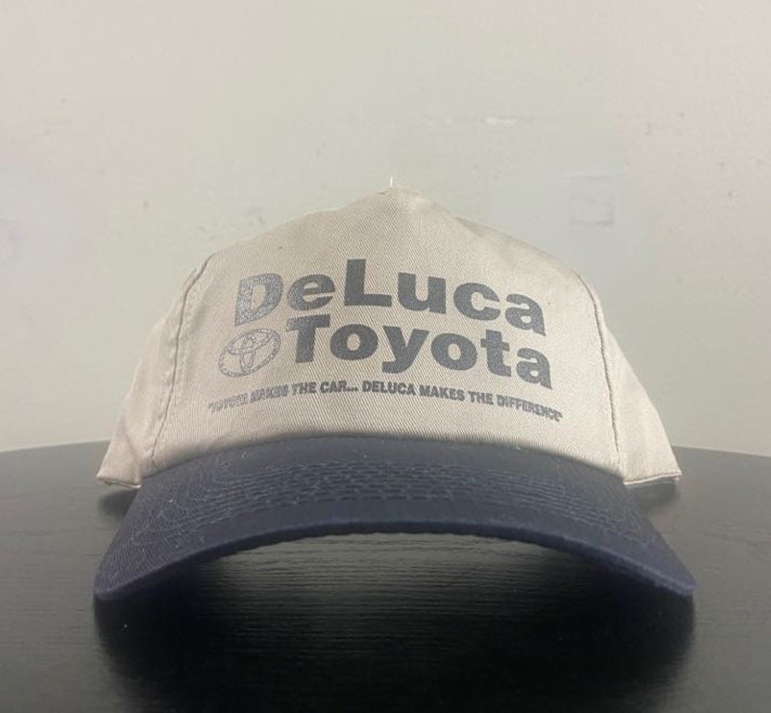 Vintage Toyota Deluca Snapback Hat OSFA Classic Car Speedway NASCAR ...