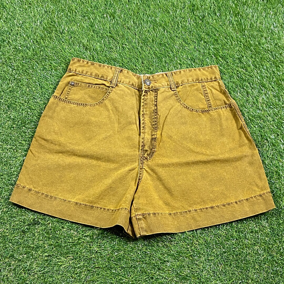 Vintage Pitt Short Shorts Quality 90s American Apparel Mustard Booty ...