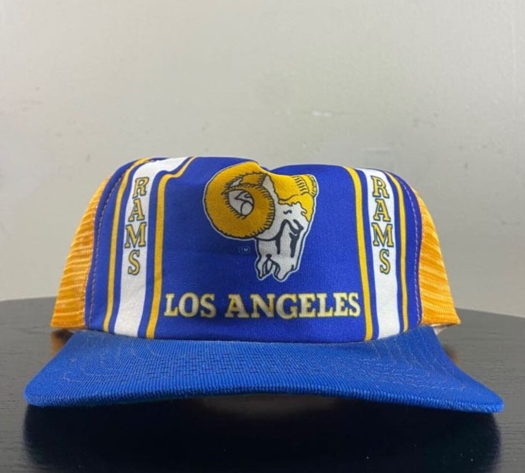 Vintage Los Angeles Rams Snapback Hat Cap New Era Made Usa OSFA NFL ...