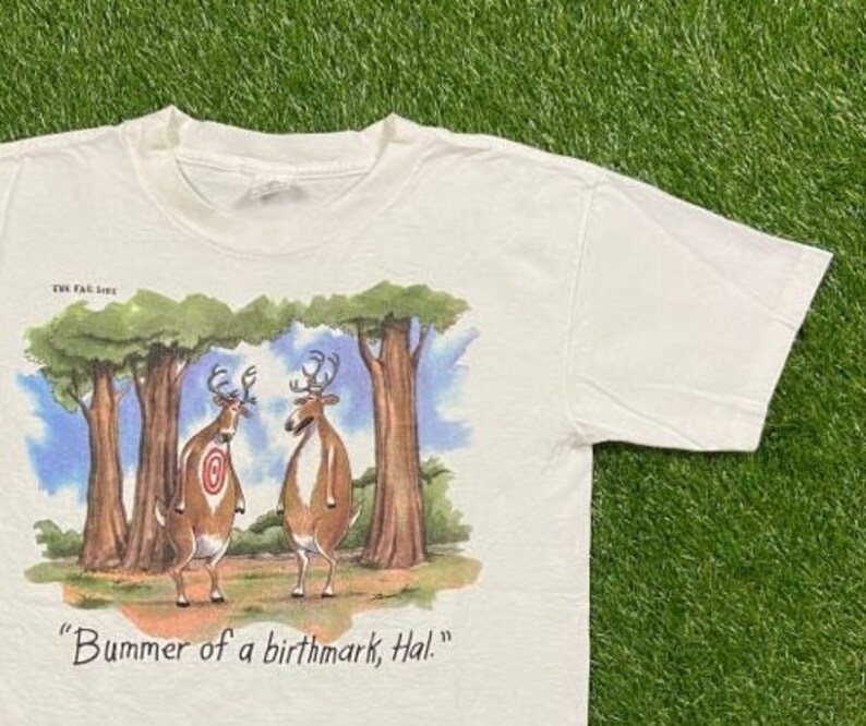 Vintage the Far Side Bummer of a Birthmark Hal T Shirt Tee - Etsy