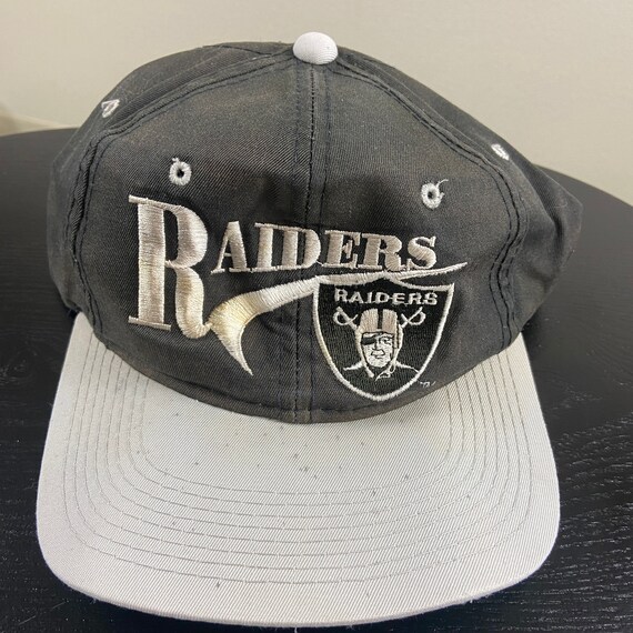 Vintage Los Angeles Raiders Snapback Hat Cap OSFA Sil… - Gem