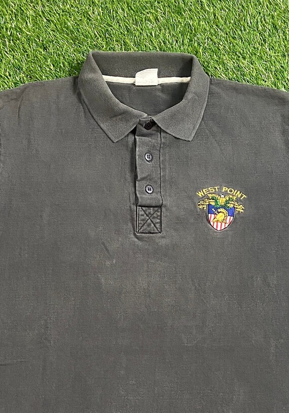 Vintage US Army West Point Polo Shirt Size Large L US… - Gem