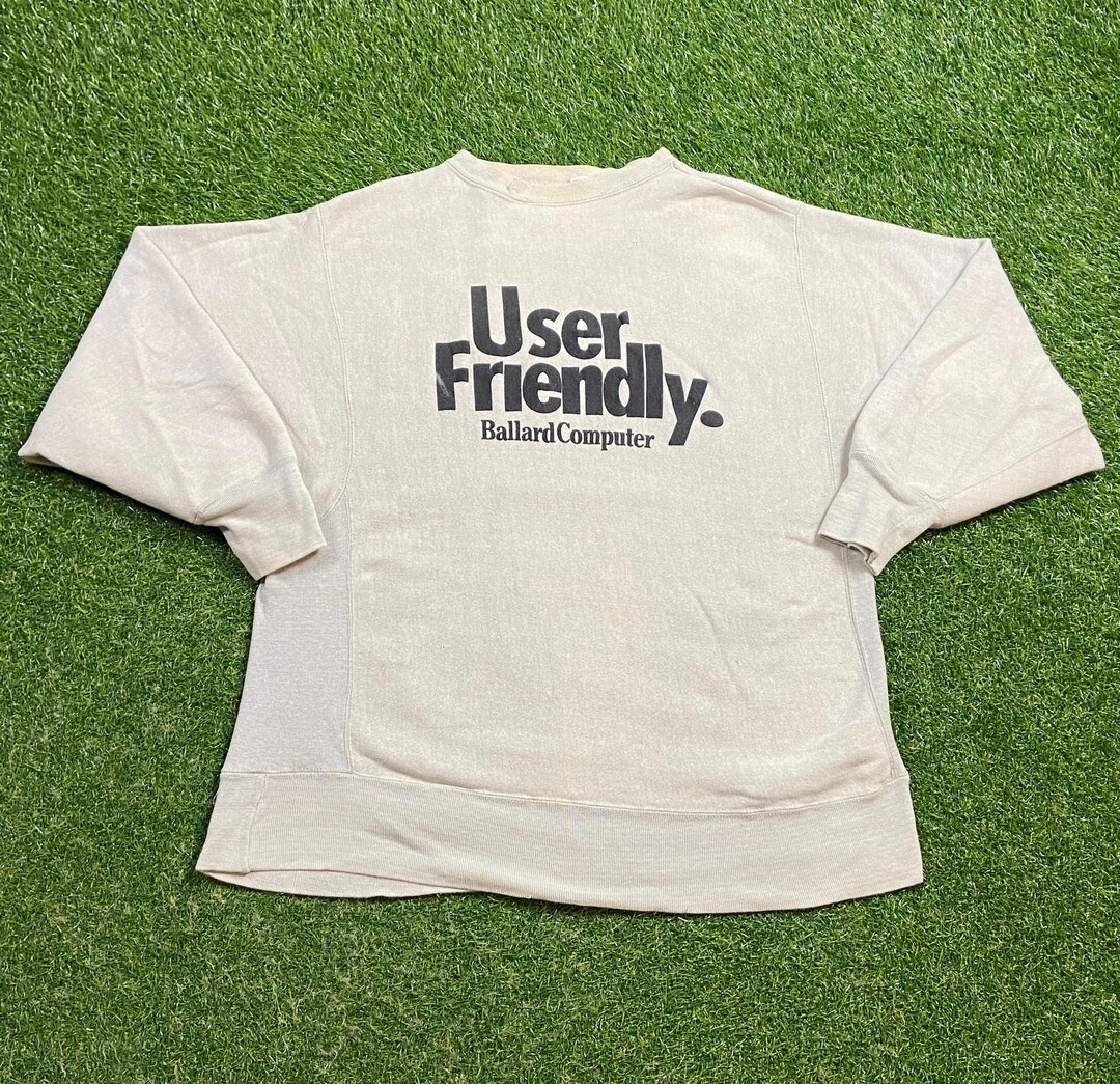 Vintage User Friendly Ballard Computer Crewneck Sweatshirt Size Xtra ...