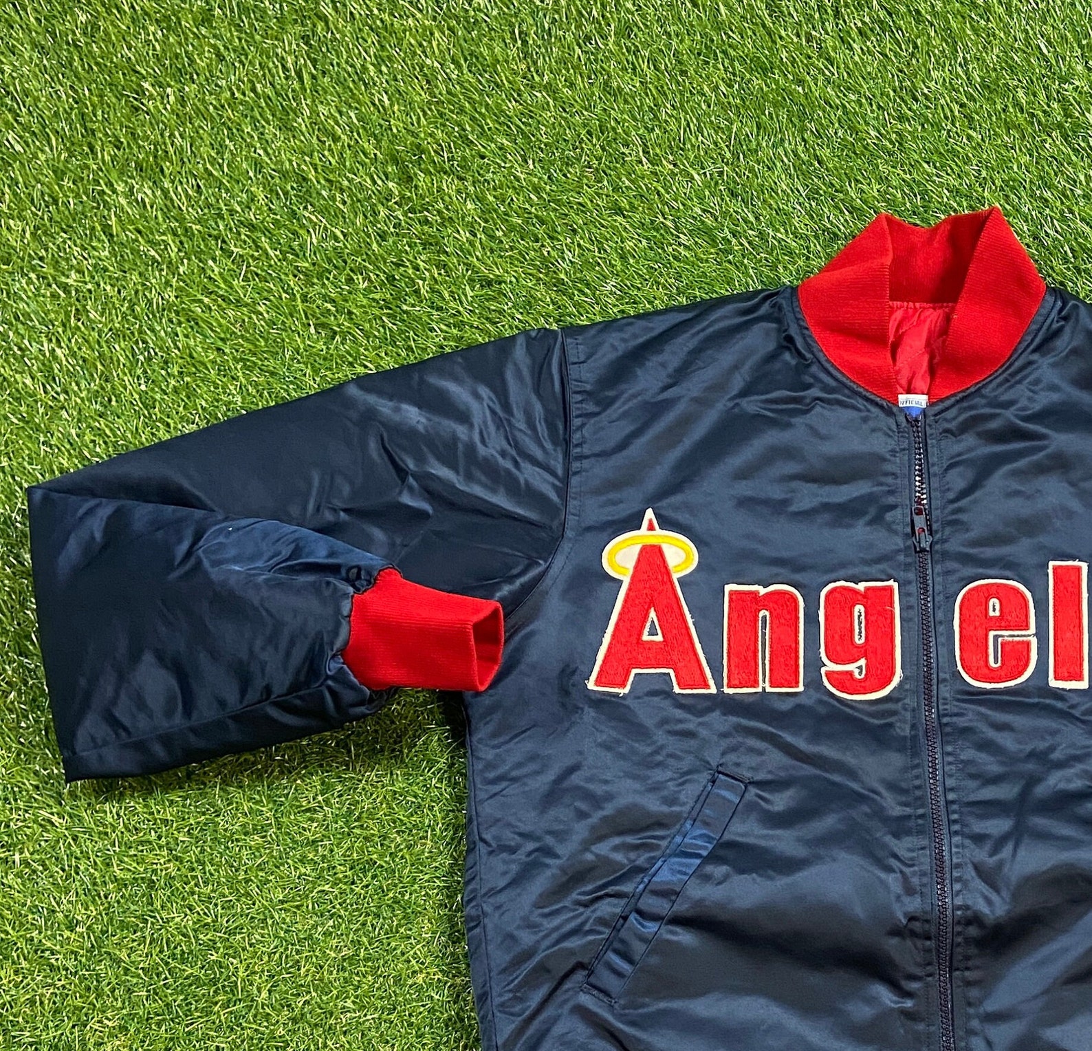 Vintage Anaheim Angels Varsity Satin Jacket Starter Size Small S MLB ...