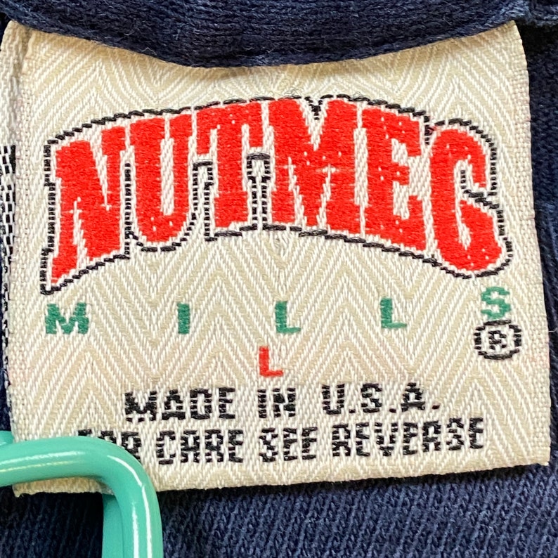 Vintage New York Yankees T Shirt Tee Nutmeg Mills Made USA Size Large L ...