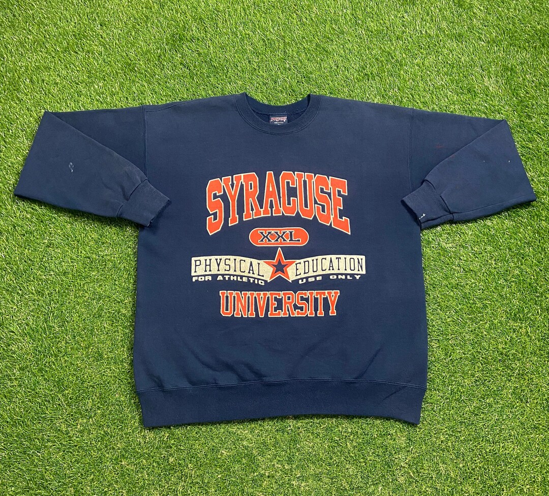 Vintage Syracuse University Crewneck Sweatshirt Made USA Size Xtra ...