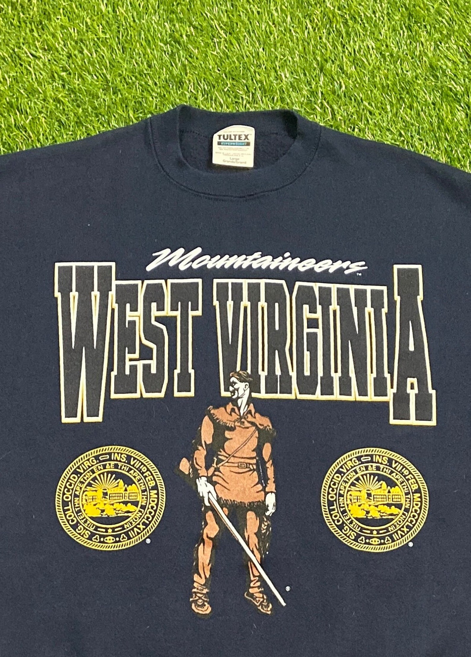 Vintage West Virginia University Crewneck Sweatshirt Tultex Made USA ...