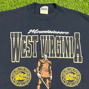 Vintage West Virginia University Crewneck Sweatshirt Tultex Made USA ...