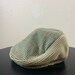 Vintage Plain Green Cuffley Cap Ascot Hat Size Small / Medium Cabbie ...
