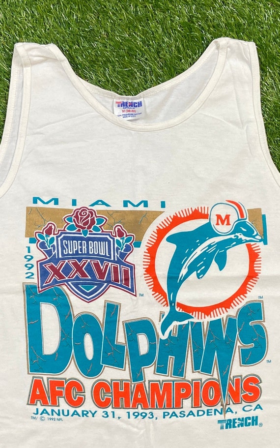 Vintage Miami Dolphins 1993 Super Bowl XXVll Tank Top… - Gem