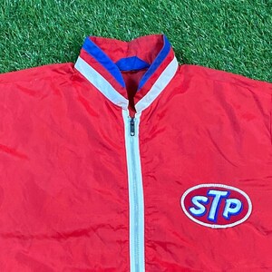 Vintage STP Windbreaker Jacket Size Medium M Scientifically Treated ...