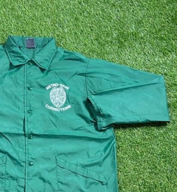 Vintage Metro Dade Corrections Windbreaker Jacket Siz… - Gem