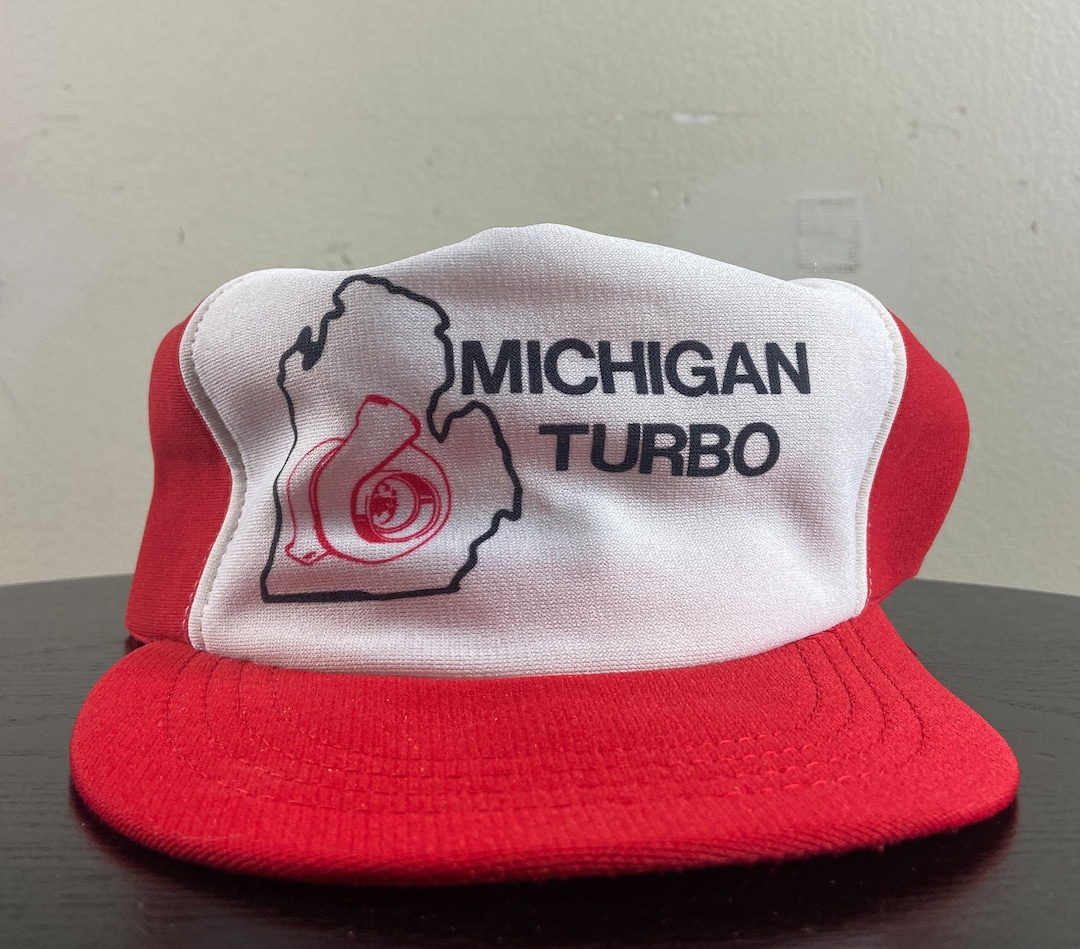 Vintage Michigan Turbo Snapback Hat Made USA OSFA Auto Parts Car ...