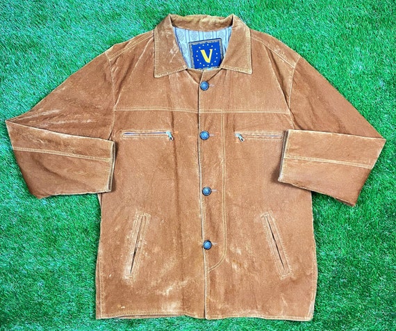 Vintage V Jacket Size XL Made in Italy Italian Fashio… - Gem