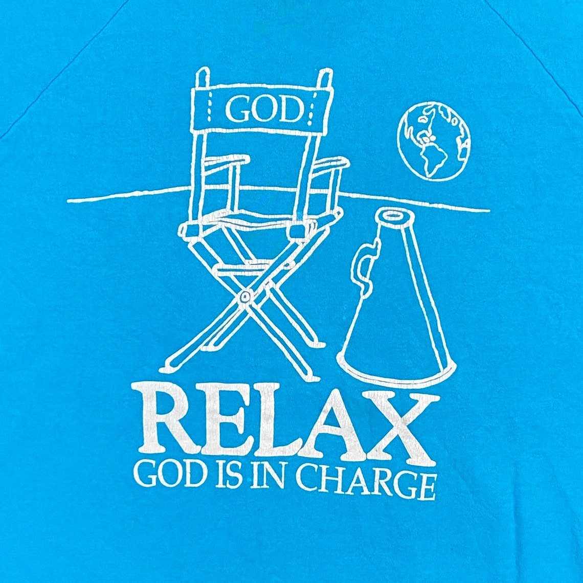 Vintage Relax God is in Charge Crewneck Sweatshirt Made USA - Etsy