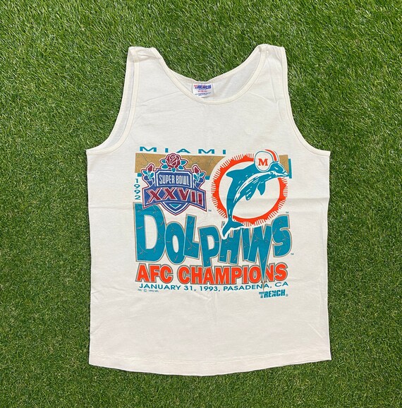 Vintage Miami Dolphins 1993 Super Bowl XXVll Tank Top… - Gem