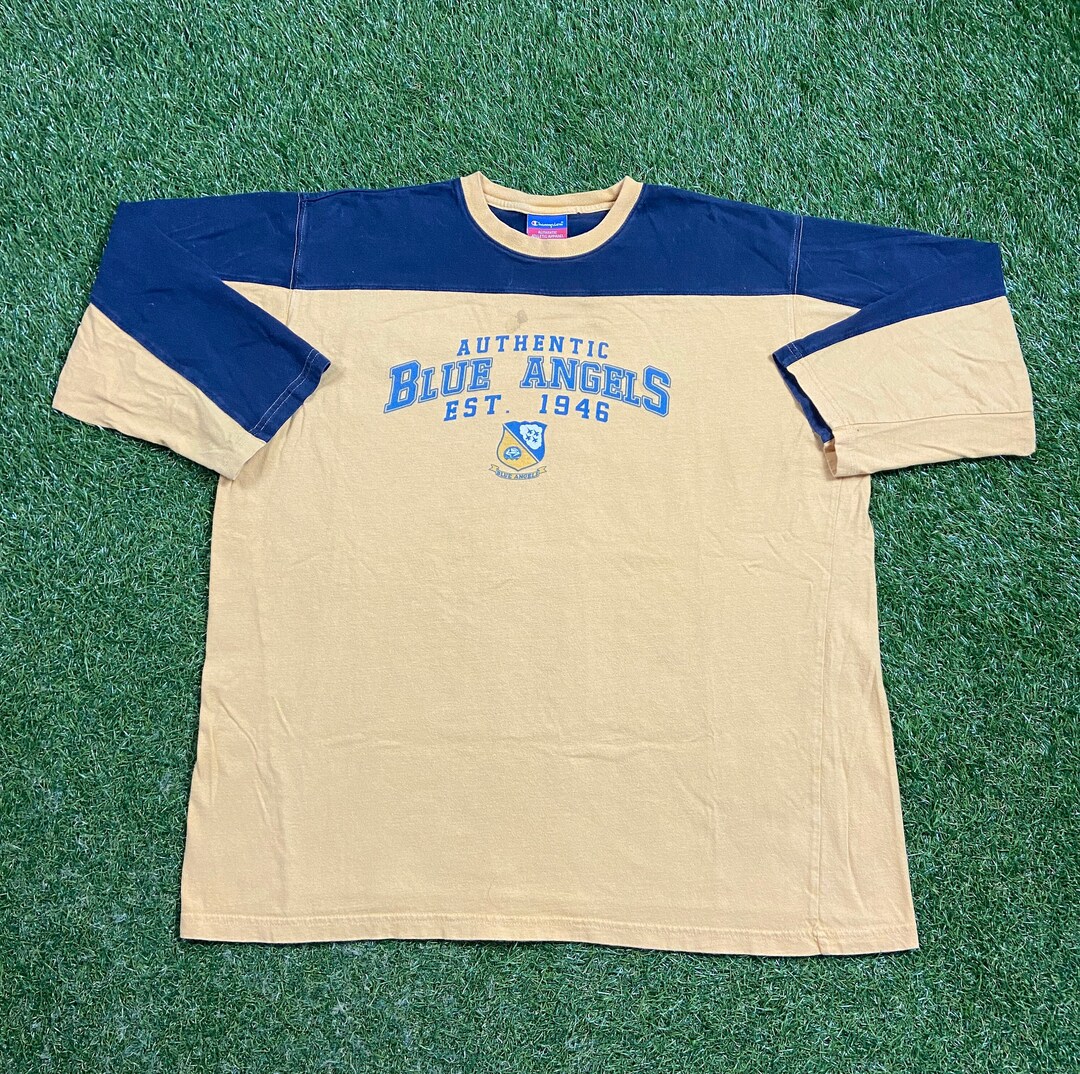 Vintage US Navy Blue Angels T Shirt Tee Champion Size Large L Navy Seal ...