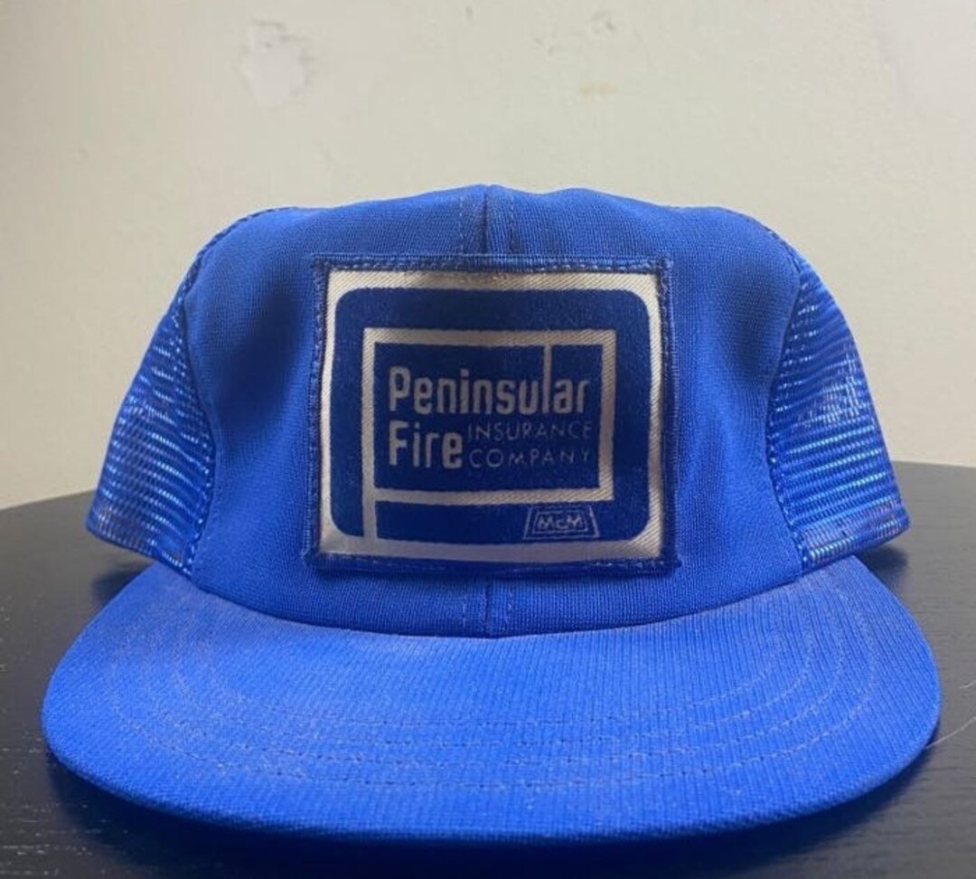 Vintage Peninsular Fire Snapback Hat Made USA Size Medium / Large ...
