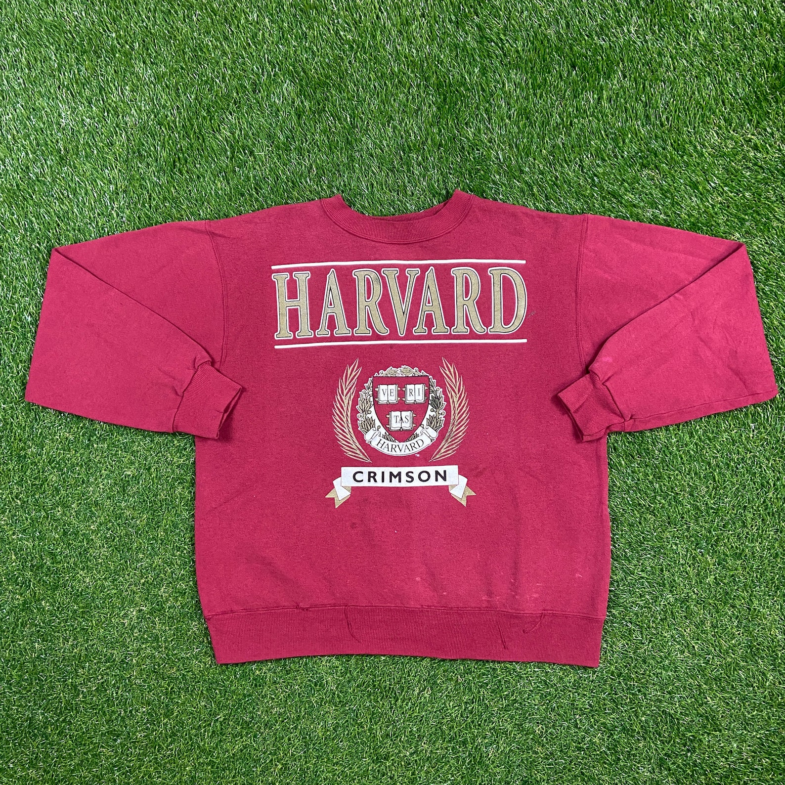 Vintage Harvard University Crewneck Sweatshirt Hanes Made USA Size Xtra ...