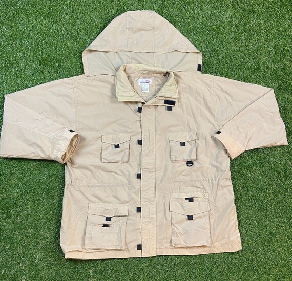 Vintage Beige Windbreaker Jacket MTA Pro Size Xtra Large XL - Etsy