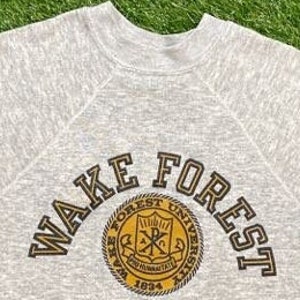 Vintage University of Wake Forest Crewneck Sweatshirt Made USA - Etsy