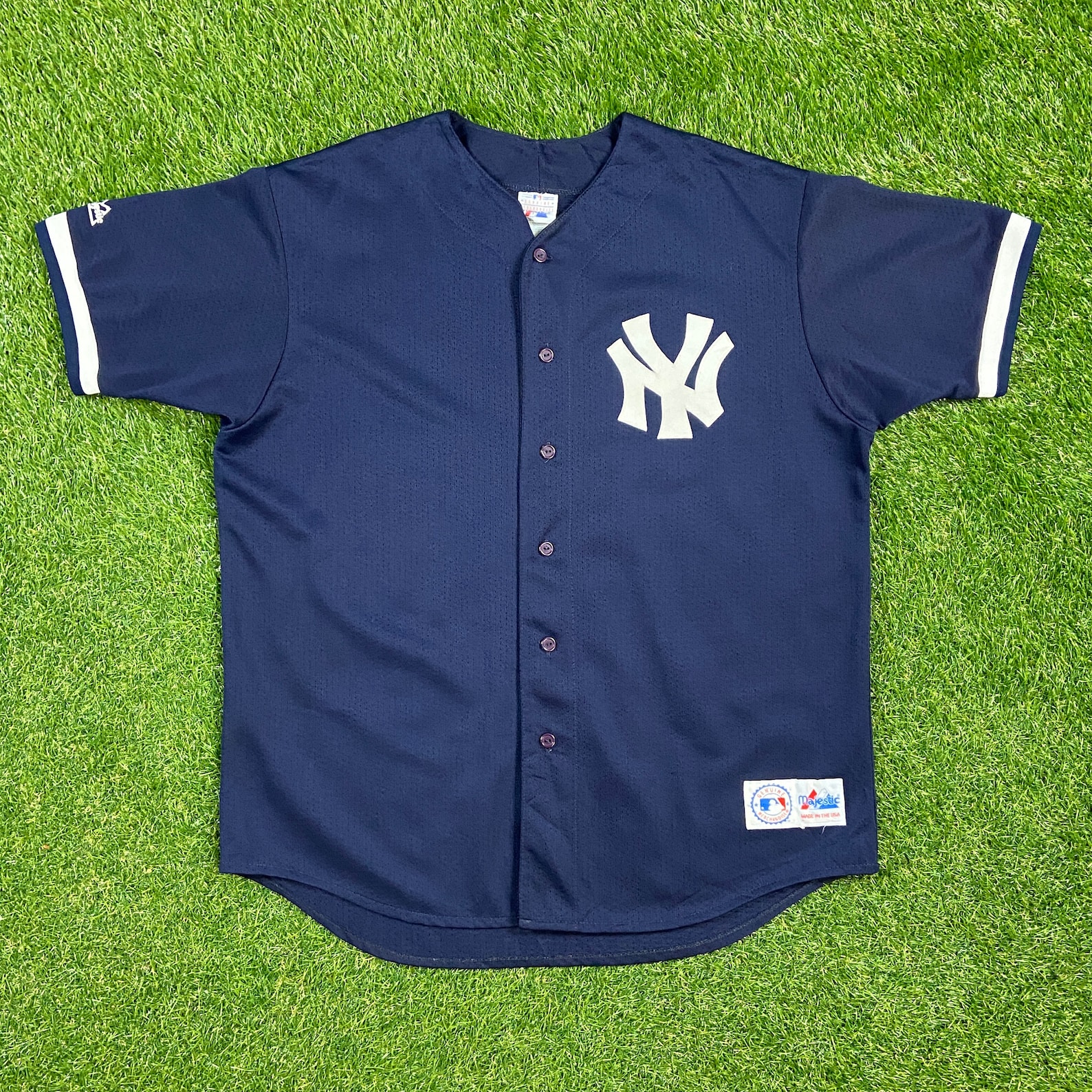 Vintage New York Yankees Baseball Jersey Majestic Made USA Size XXL 2XL ...