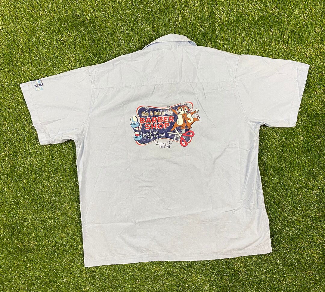 Vintage Chipmunks the Chip and Dales Barber Shop Button Down Size Xtra ...