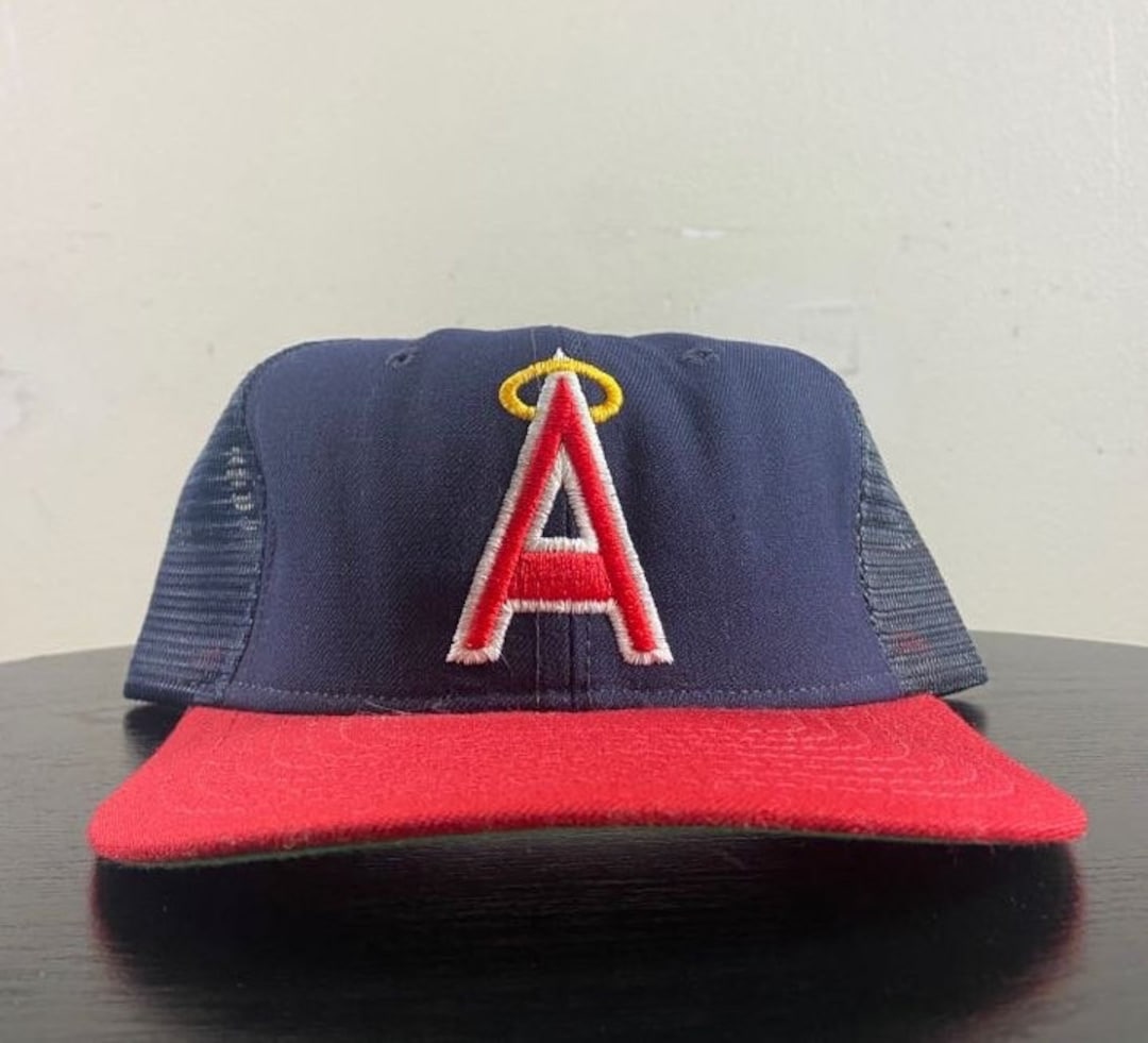 Vintage Anaheim Angels Snapback Hat Roman Pro Made USA OSFA MLB ...