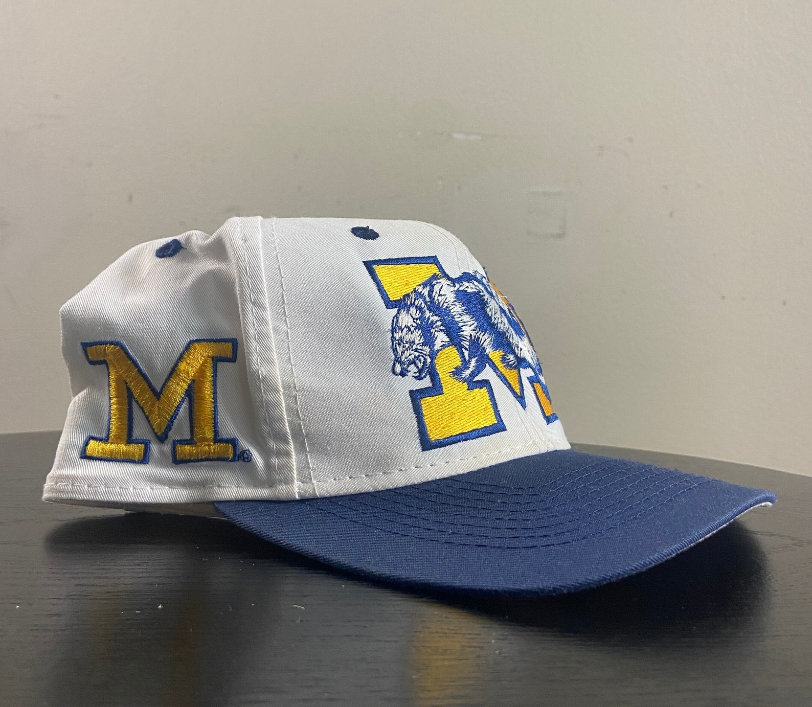 Vintage University of Michigan Wolverines Fitted Hat Size 7 3/8 NCAA ...