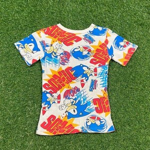 Rare Vintage Sonic the Hedgehog T Shirt Tee Made USA Youth Medium ...