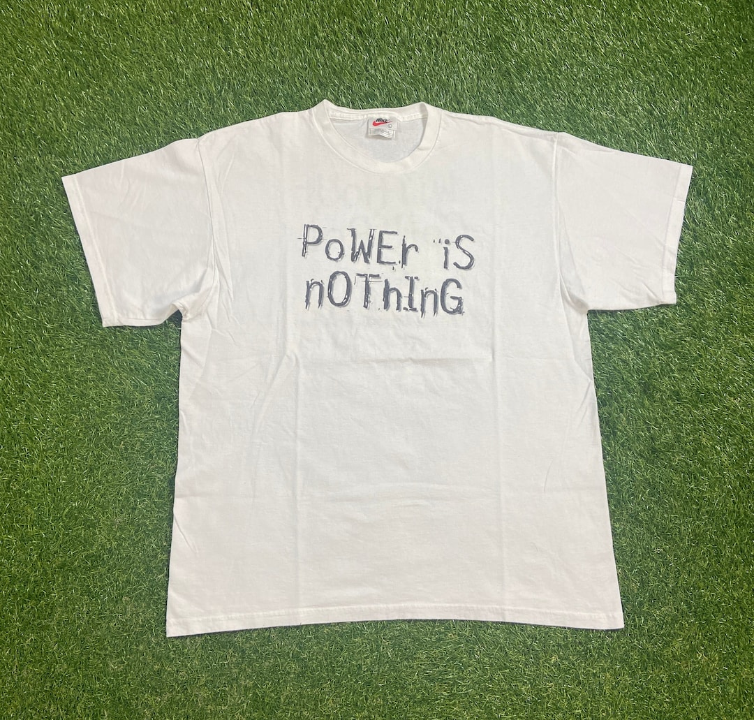 Vintage Power is Nothing Without Control T Shirt Tee Nik Made Usa Size ...