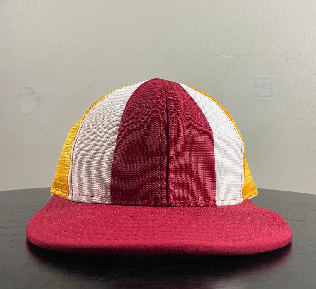 Vintage Multicolor Snapback Hat AJD Made USA OSFA Classic Trucker Hat ...